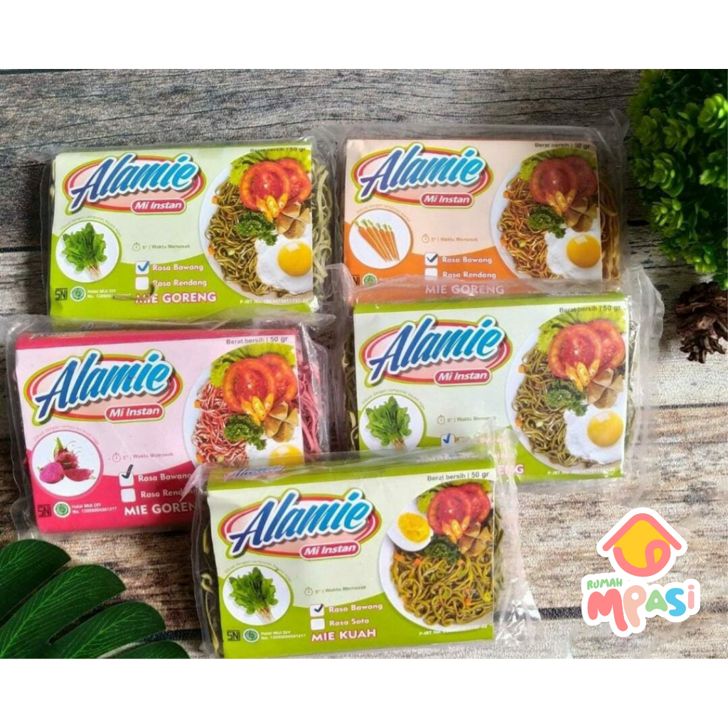 Jual Mie Organik Alamie Mie Sehat Mie Sayur - 50 gr | Shopee Indonesia