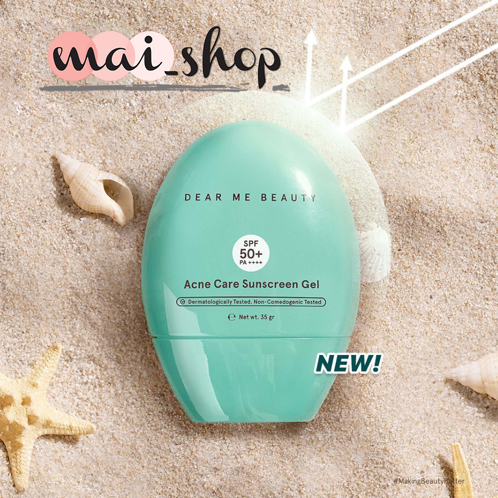 Jual Dear Me Beauty Acne Sunscreen Gel (Hijau) | Shopee Indonesia