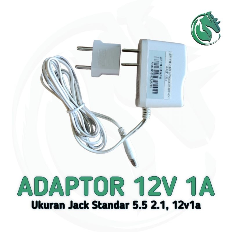 Jual Adaptor Adapter 12 Volt 1 Ampere 12v 1a Cctv Modem Router | Shopee ...