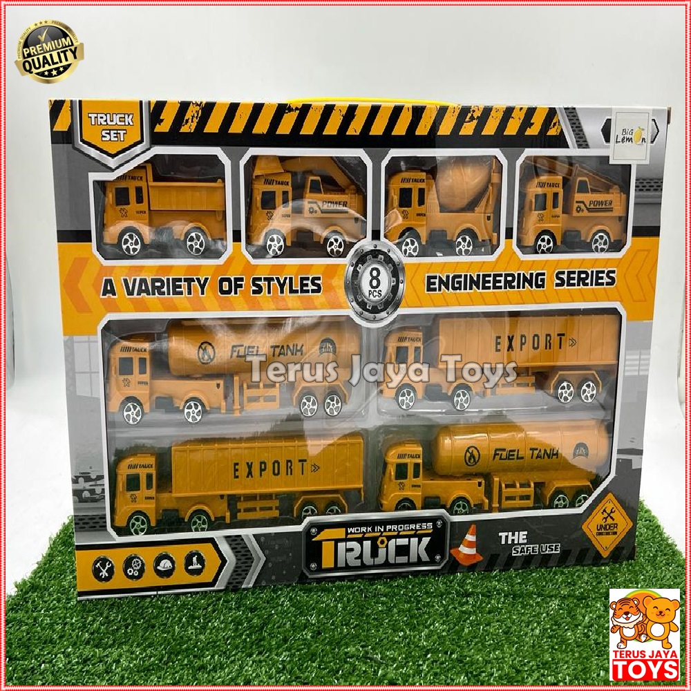 Jual Mainan Anak Mobil Mobilan Truk Konstruksi Kontainer Tangki Molen ...