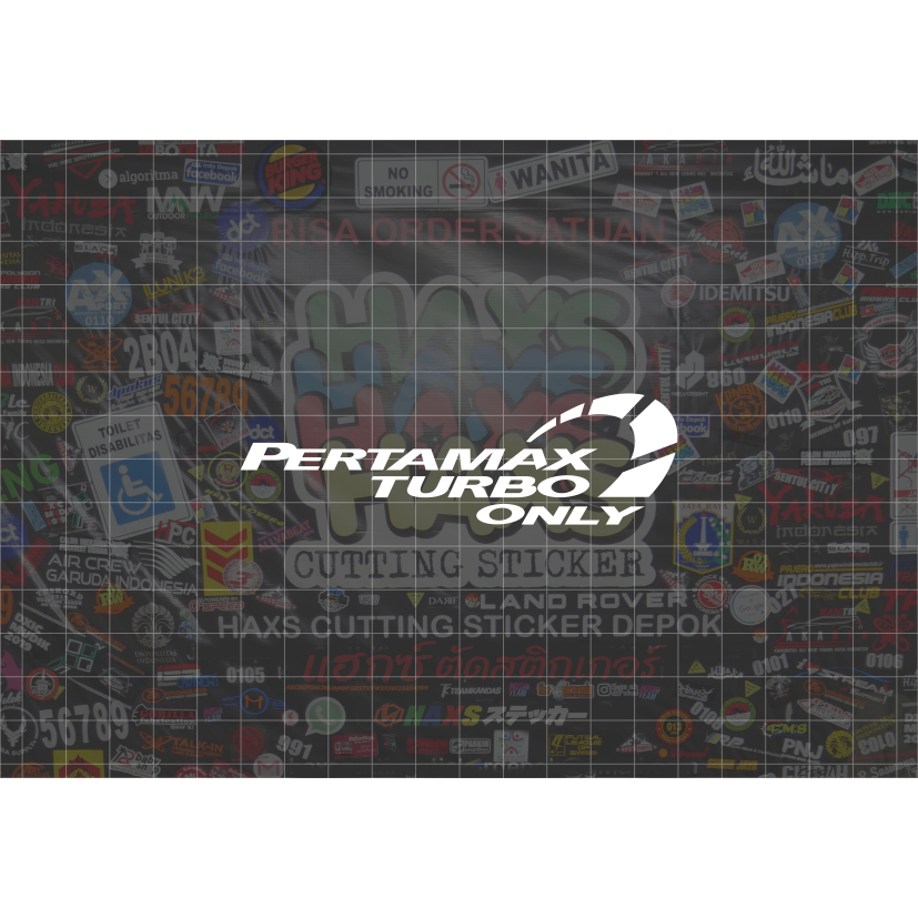 Jual Cutting Sticker Pertamax Turbo Only Ukuran 10 Cm | Shopee Indonesia