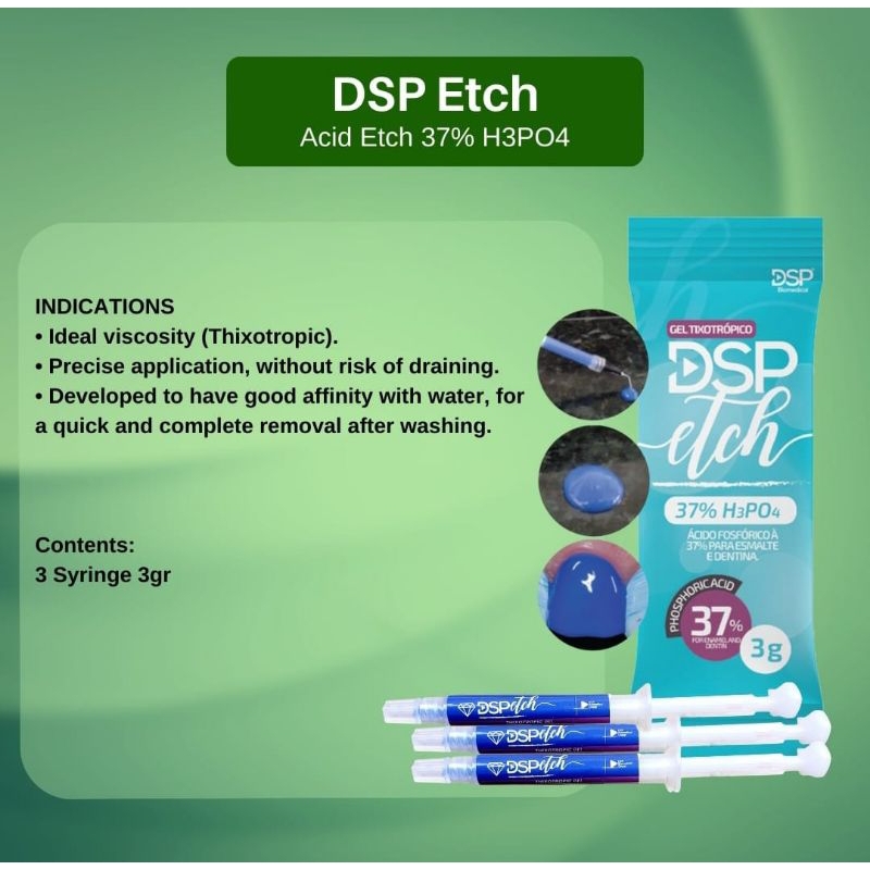 Jual 3 PC ETCHING GEL 37% / DSP ETCH 37% / ECING GEL | Shopee Indonesia