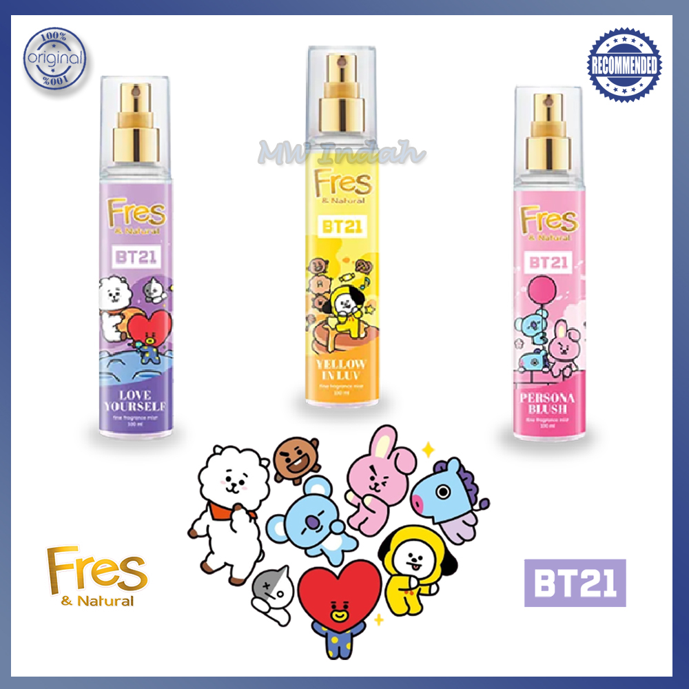 Jual Fres & Natural BT21 Collection 100ml BPOM Fress Parfume Minyak ...