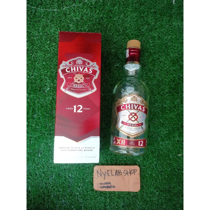 Jual botol whiskey bekas chivas 12 lengkap isi kosong lengkap dengan ...
