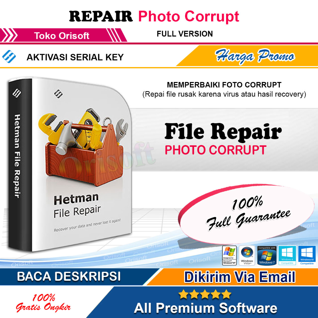Jual Hetman File Repair Memperbaiki Photo Corrupt | Shopee Indonesia