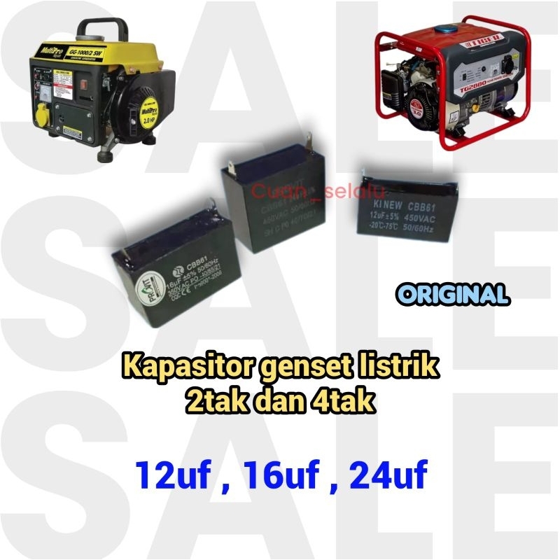 Jual Sparepart Kapasitor/capasitor diesel genset ET950 12, 16, 24 mikro ...