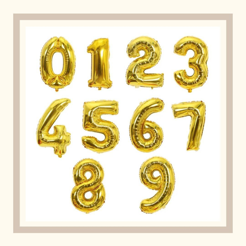 Jual Balon Angka Jumbo Gold | Shopee Indonesia
