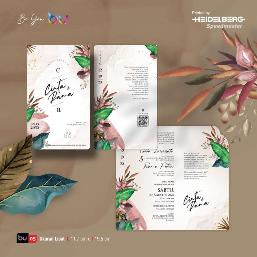 Jual Blangko Undangan Nikah Java Card Be You BU 05 | Shopee Indonesia