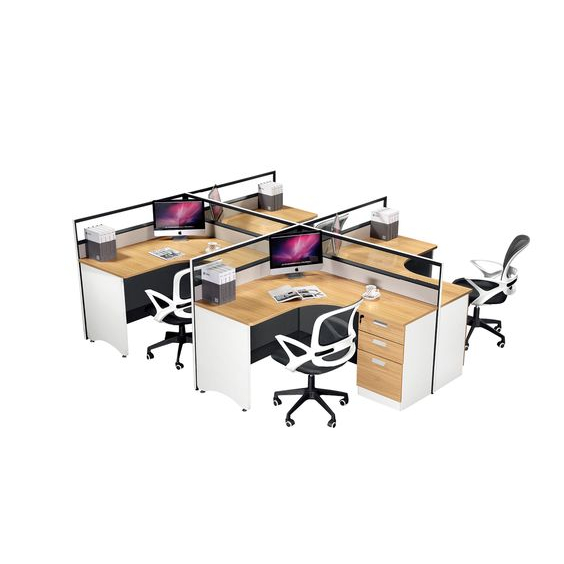 Jual meja kerja kantor kubikal minimalis modern custom jakarta | Shopee ...