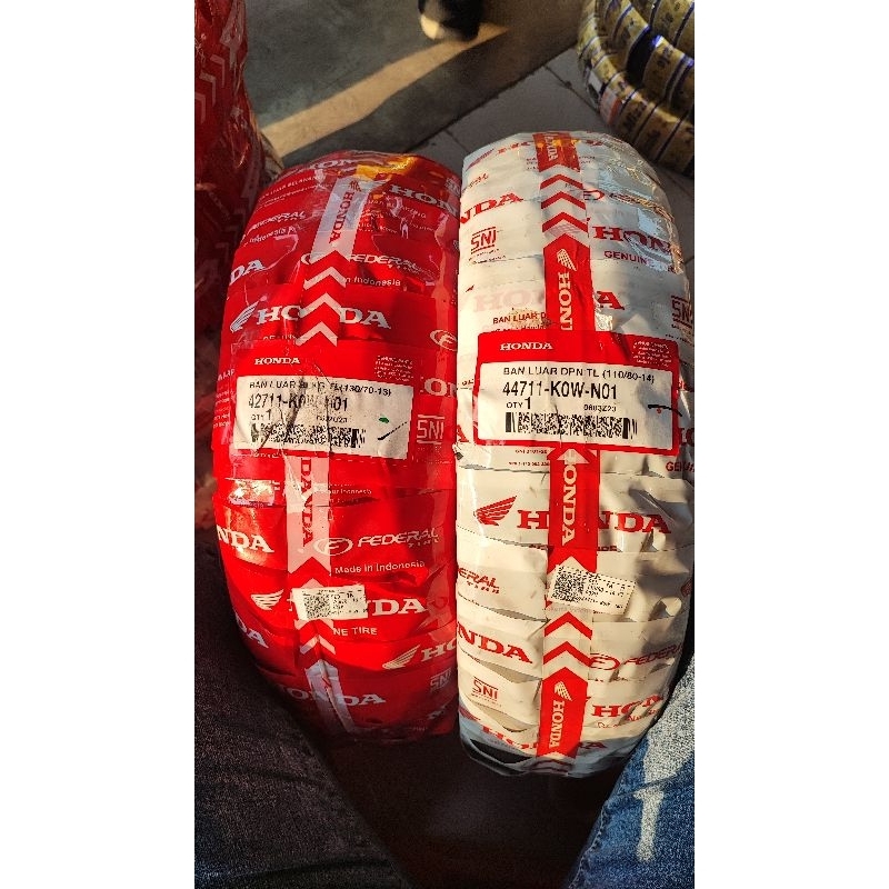 Jual PAKET BAN ADV FEDERAL / AHM 110/80-14 & 130/70-13 ORI BAWAAN MOTOR ...