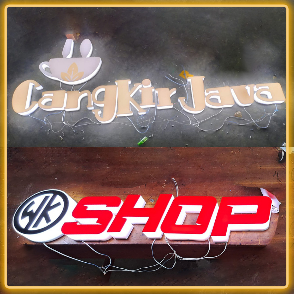 Jual Logo Akrilik Nyala Satu Muka Potongan Tebal | Shopee Indonesia