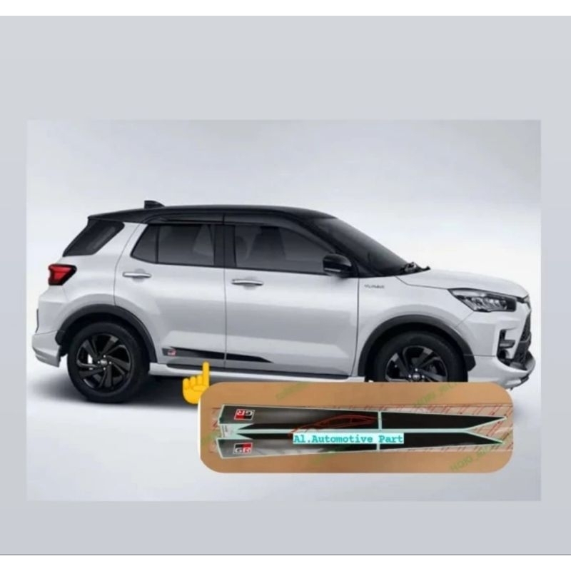 Jual Stiker Body Toyota Raize Warna Hitam Original 1 set | Shopee Indonesia