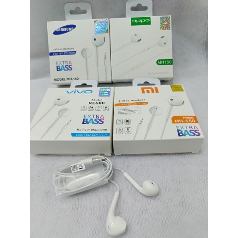 Jual Headset Xiaomi MH-150 Mic Hansfree Handset Handsfree Xiaomi MH150 ...