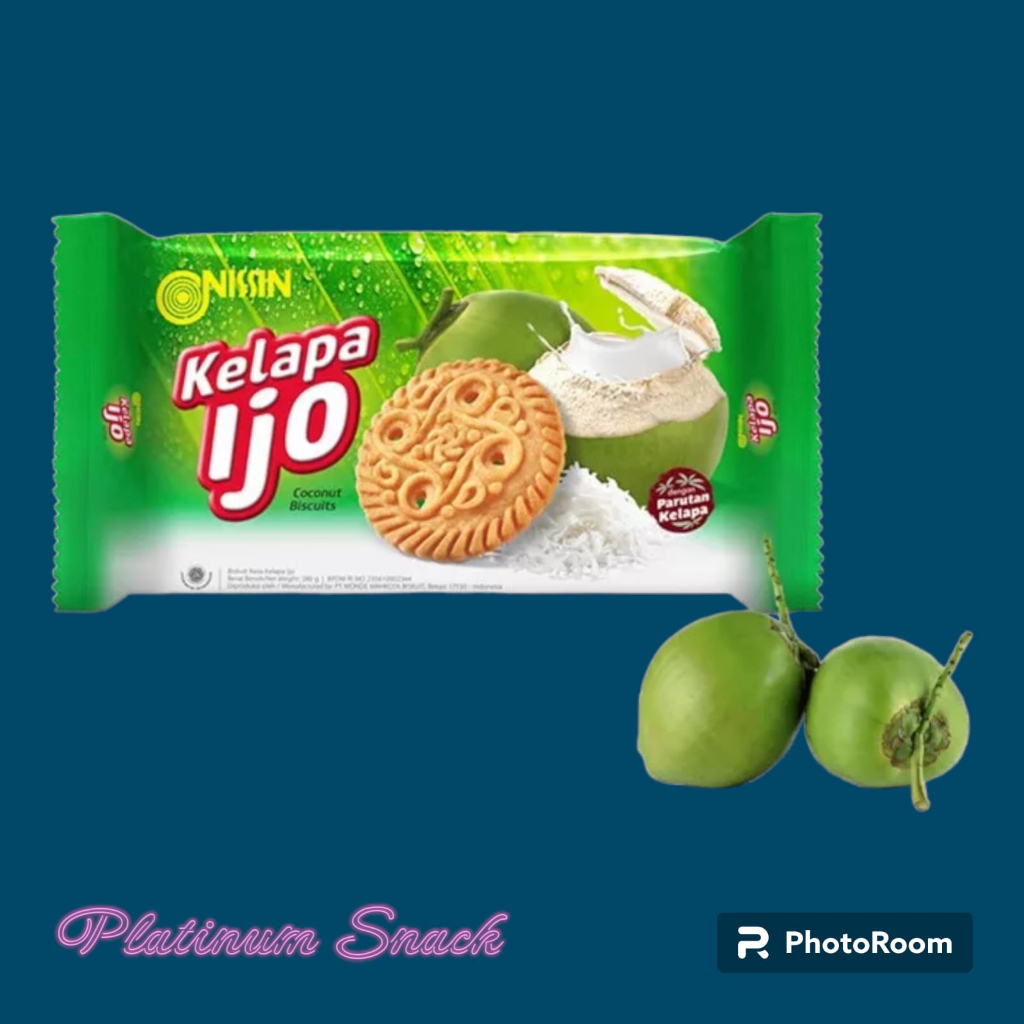 Jual Nissin Kelapa Ijo | Coconut Biscuits | 1 Bks @ 280 Gr | Shopee Indonesia