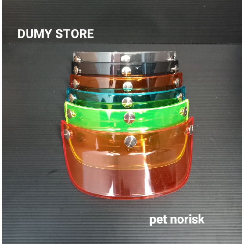 Jual pet / topi helm bogo / pet helm norisk transparan | Shopee Indonesia