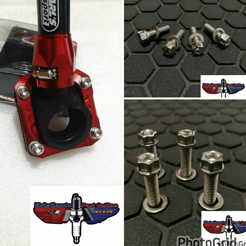Jual 4 pcs baut intake intek membran manifold rxking rx king rxk rxs ...