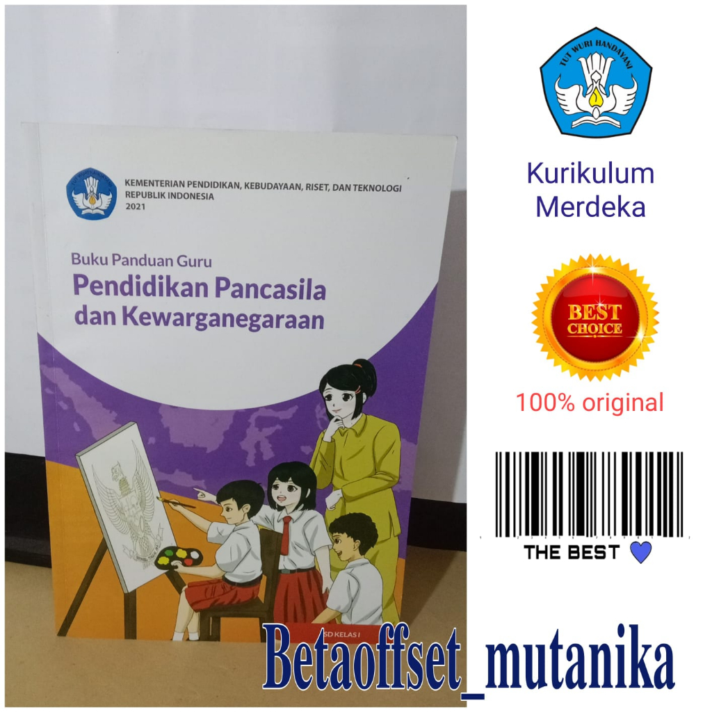 Jual Buku panduan guru kelas 1 sd pendidikan pancasila dan kewarganegaraan kurIkulum merdeka ...