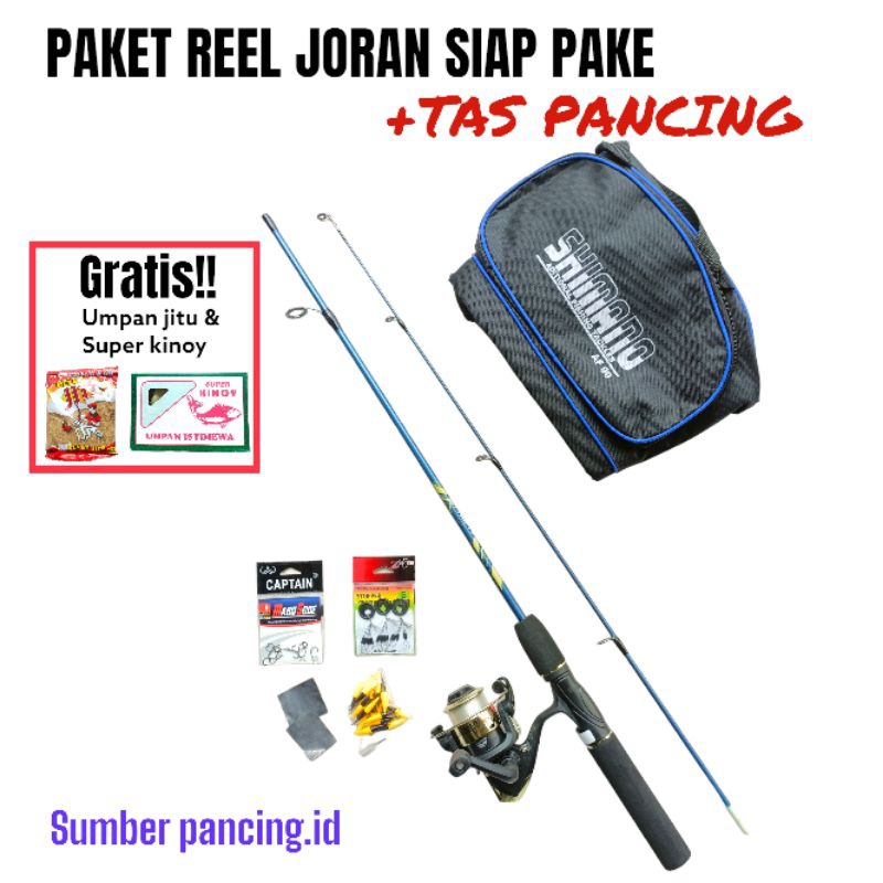 Jual Paket Reel joran pancing siap pake - Paket mancing lengkap ...