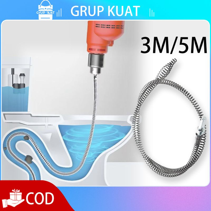 Jual Pipa Pegas Bor Listrik Alat Jepit Kawat Pembersih Saluran Pipa Air Wastafel Kawat Fleksibel ...