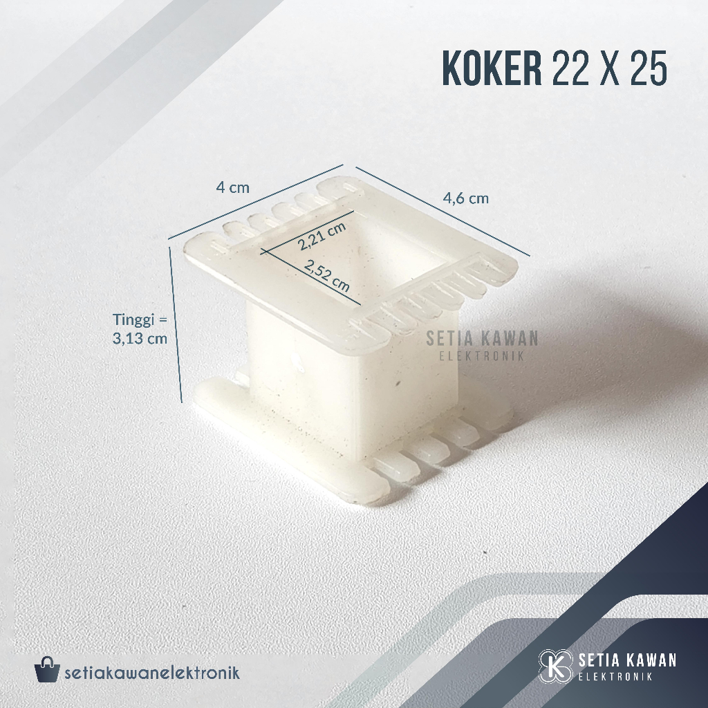 Jual Koker Trafo Kotak 22x25 / Bobin Bobbin Dudukan Besi Plat Keren ...