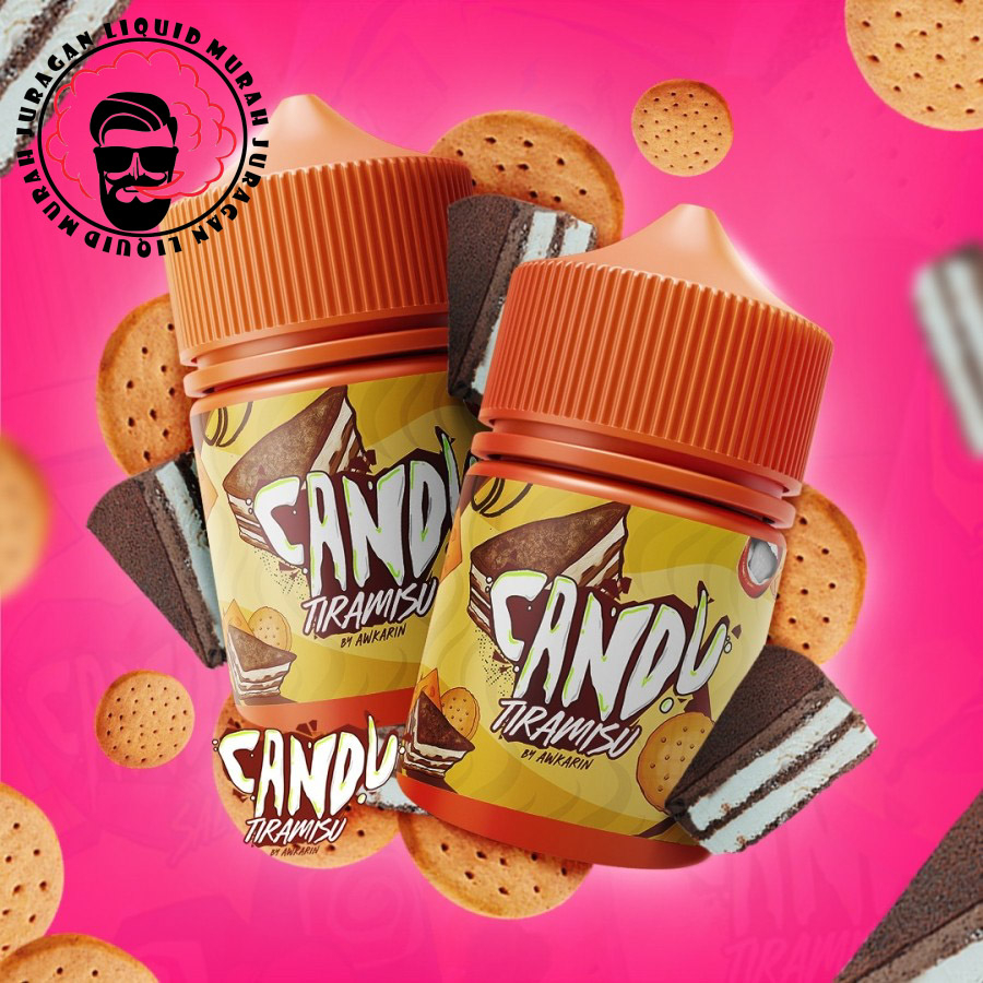 Jual LIQUID CANDU V3 60ML TIRAMISU CRACKERS CHEESE BY AWKARIN 3MG 6MG ...