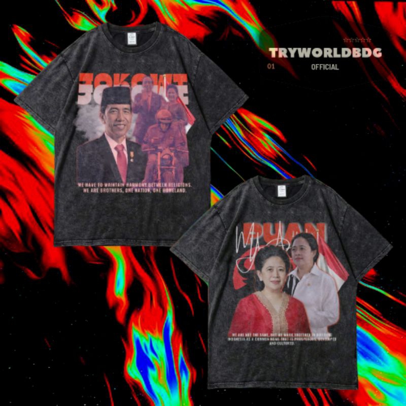 Jual TRYWORLDBDG OFFICIAL "PUAN MAHARANI" KAOS OVERSIZED | KAOS WASHED ...