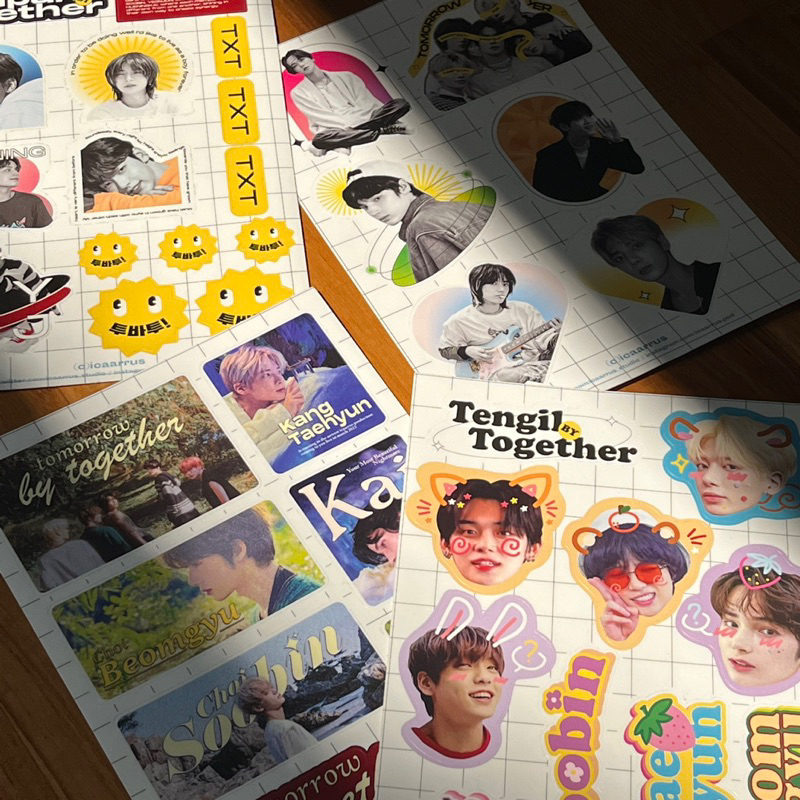 Jual TXT Sticker Pack Fanmade K-Pop by icaarrus studio | Shopee Indonesia