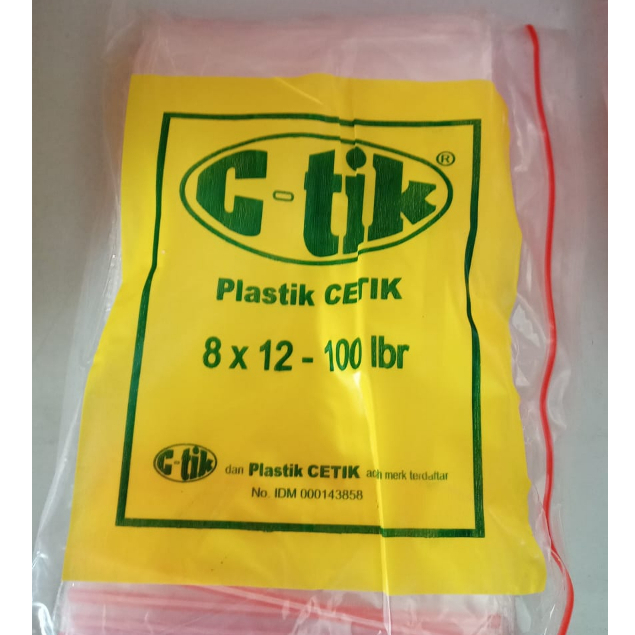 Jual Plastik Klip/ plastik Cetik ukuran 03x8x12 Tebal Bening | Shopee ...