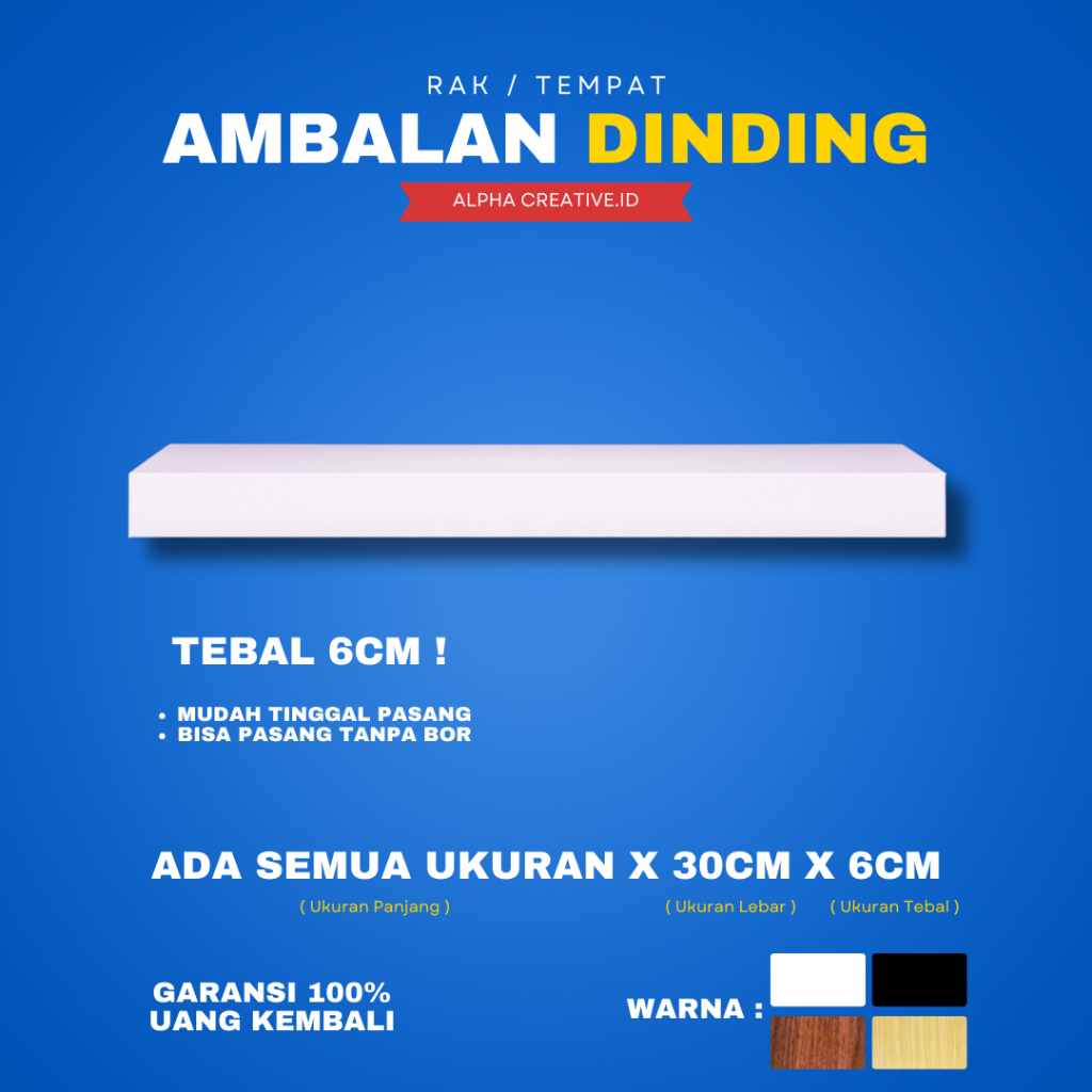 Jual Rak Ambalan Dinding Minimalis Hiasan Papan Hambalan Kayu Laci ...