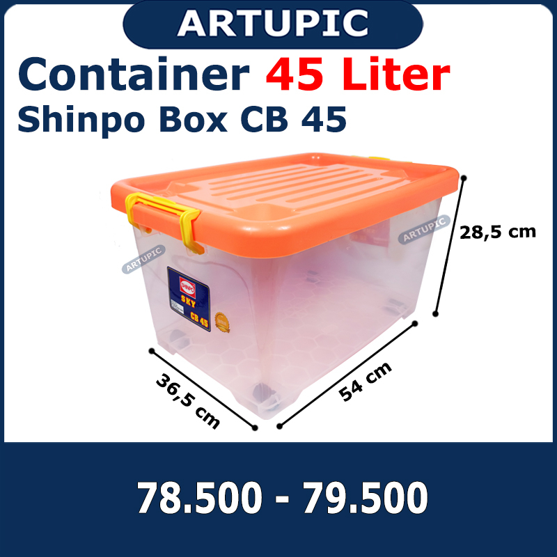 Jual Container 45 Ltr Shinpo Box CB 45 SKY Box Kontainer Storage ...