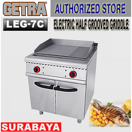Jual LEG-7C GETRA Electric Griddle With Cabinet / Electric Half Grooved ...