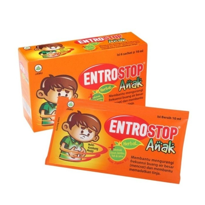 Jual Entrostop 10 Tablet 1 Strip & Entrostop Anak Sirup 10 ml ...