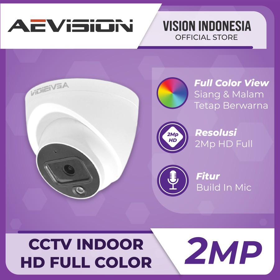 Jual AEVISION CAMERA INDOOR HD FULL COLOR / COLORVU 1080P - FH8663 ...