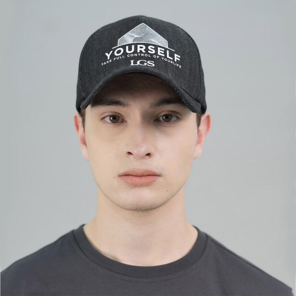 Jual LGS - Topi Casual Pria Gambar Sablon High Density Warna Hitam ...