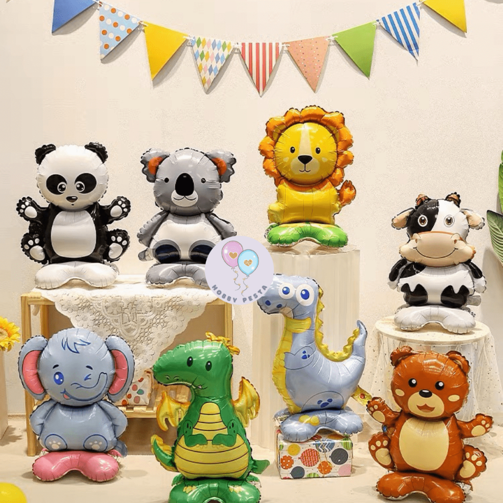Jual Balon Foil Animal 4D / Balon Karakter 4D / Balon Standing Animal ...