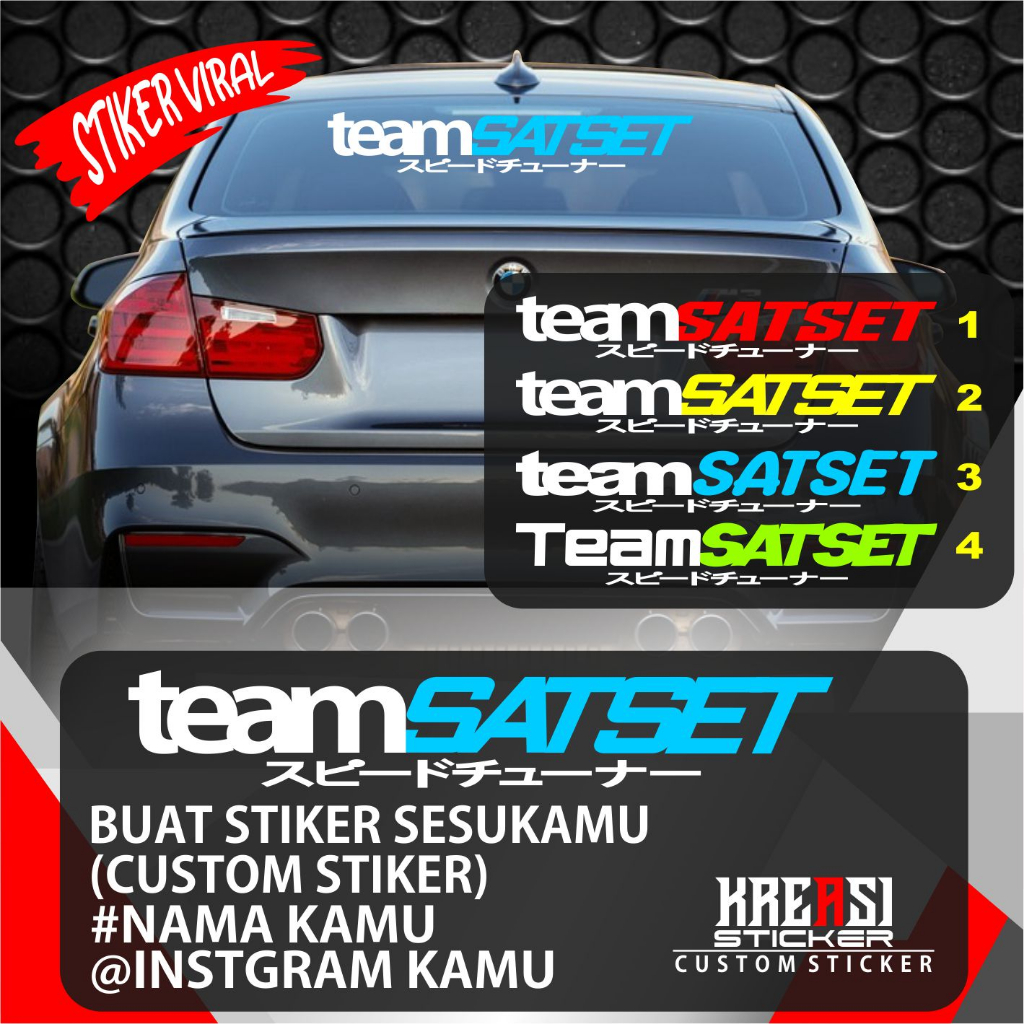 Jual STIKER TEAM SATSET | Shopee Indonesia