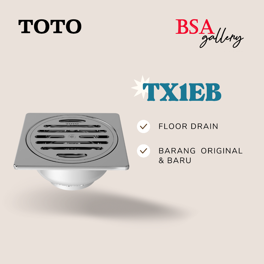 Jual FLOOR DRAIN TOTO TX1EB / SARINGAN GOT ORI TOTO / PEMBUANGAN WC | Shopee Indonesia
