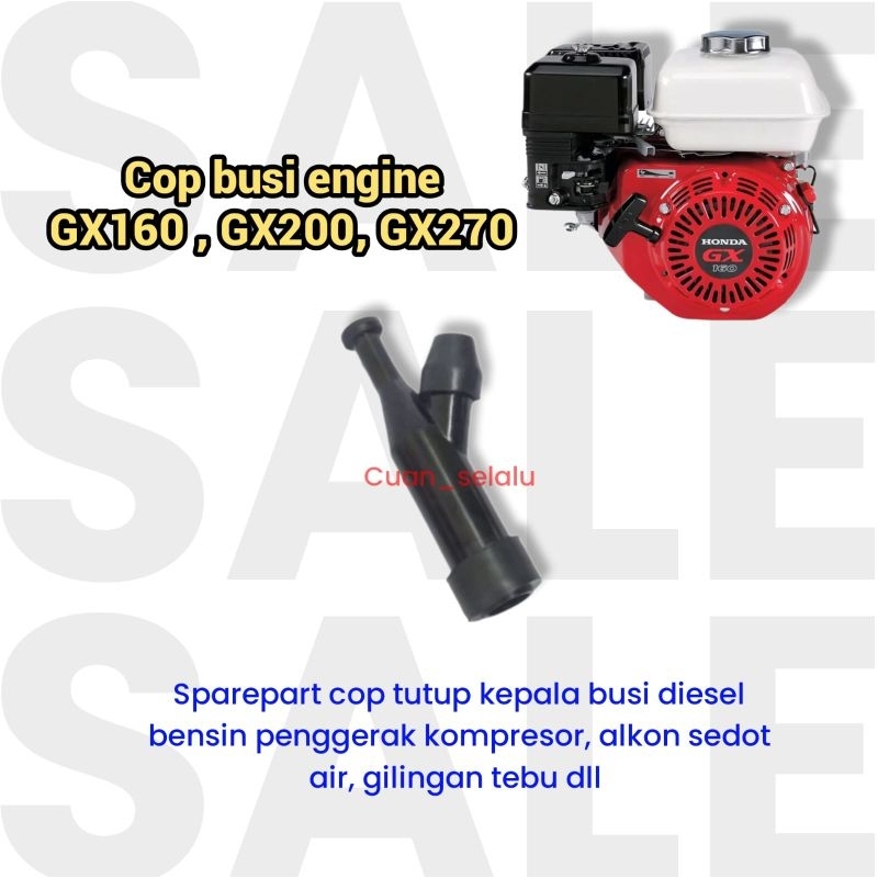 Jual Cop busi | tutup busi engine OHV GX160 | GX200 | GX270 | GX390 - mesin penggerak alkon ...