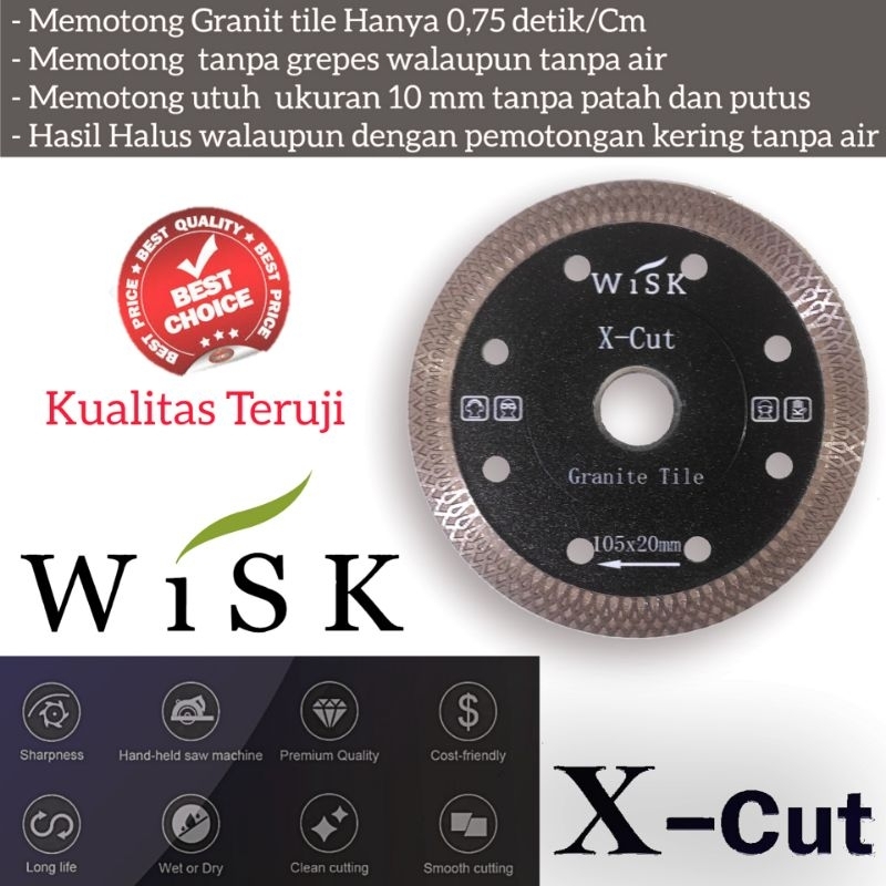 Jual Wisk diamond cutting, mata gerinda potong granite, keramik, porcelain anti sompal type x ...
