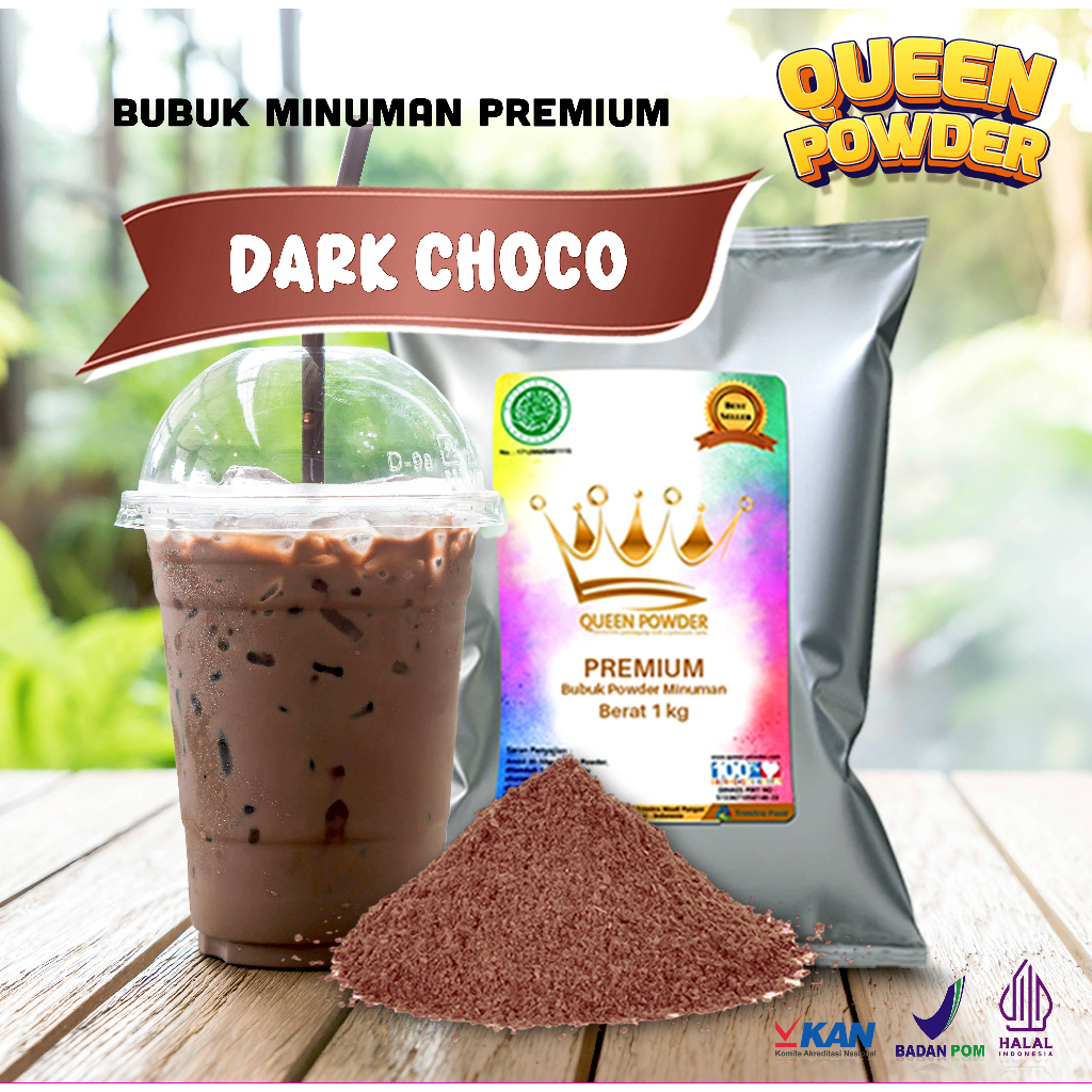 Jual COD Bubuk Minuman Premium Dark Choco Original Pekat Rasa Enak ...