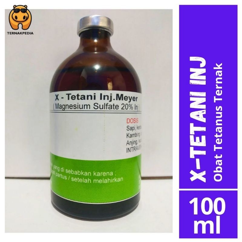 Jual X-Tetani Inj Meyer 100 ml - Obat Tetanus Ternak - Obat Kejang Sapi ...