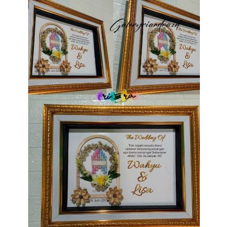 Jual Pigura mahar/frame Mahar Pernikahan/ bingkai mahar pernikahan ...
