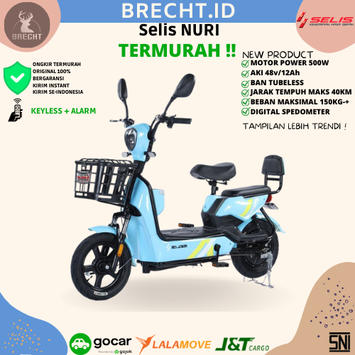 Jual Sepeda Listrik Electric Bike Selis Nuri New Varian | Shopee Indonesia