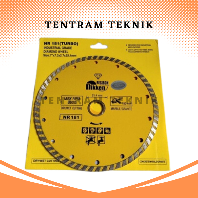 Jual Diamond Wheel Nikken TURBO 7 Jual Diamond Wheel Nikken TURBO 7
