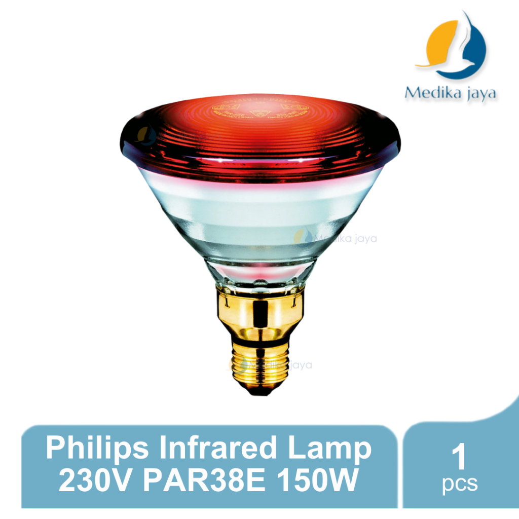 Jual Philips Incandescent 230V PAR38E Infrared 150W / Bohlam Lampu Terapi Infrared / Lampu Infra ...
