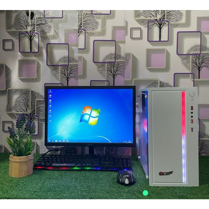 Jual Pc Cpu Murah Rakitan AMD Ryzen 7 5700g Ram 16gb SSD 256gb Monitor ...