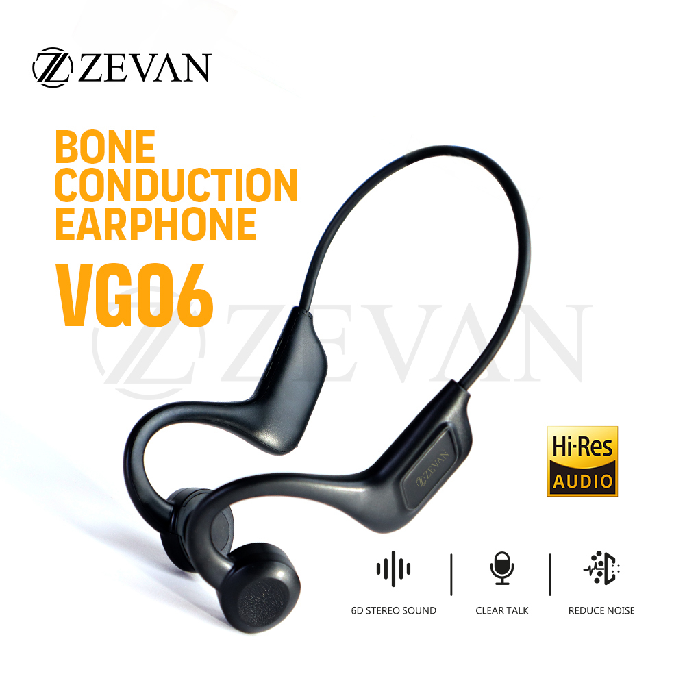 Jual ZEVAN Headphone Wireless Bone Conduction VG06 Sport For Open Ear ...