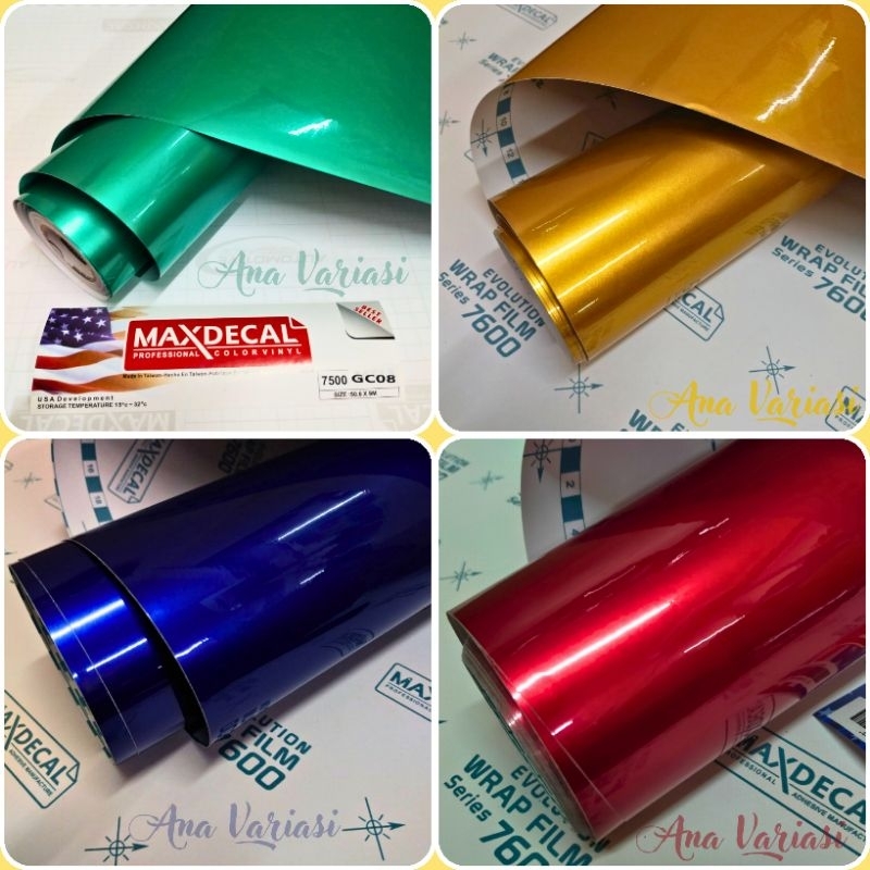 Jual skotlet motor biru candy maxdecal skotlet mobil gold candy metalik ...