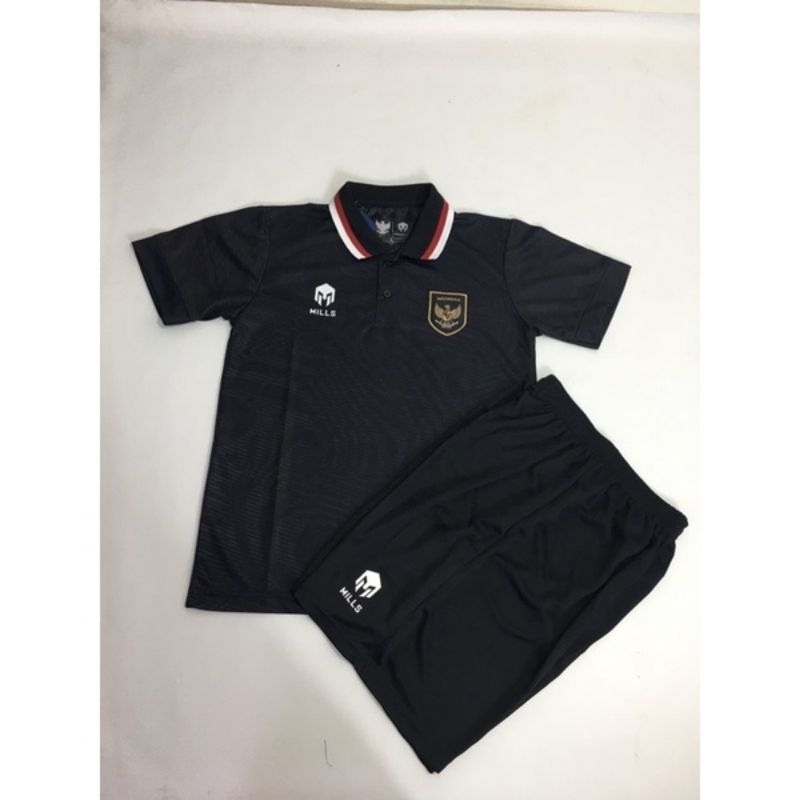 Jual Jersey kids timnas indonesia 3rd hitam mills | Shopee Indonesia