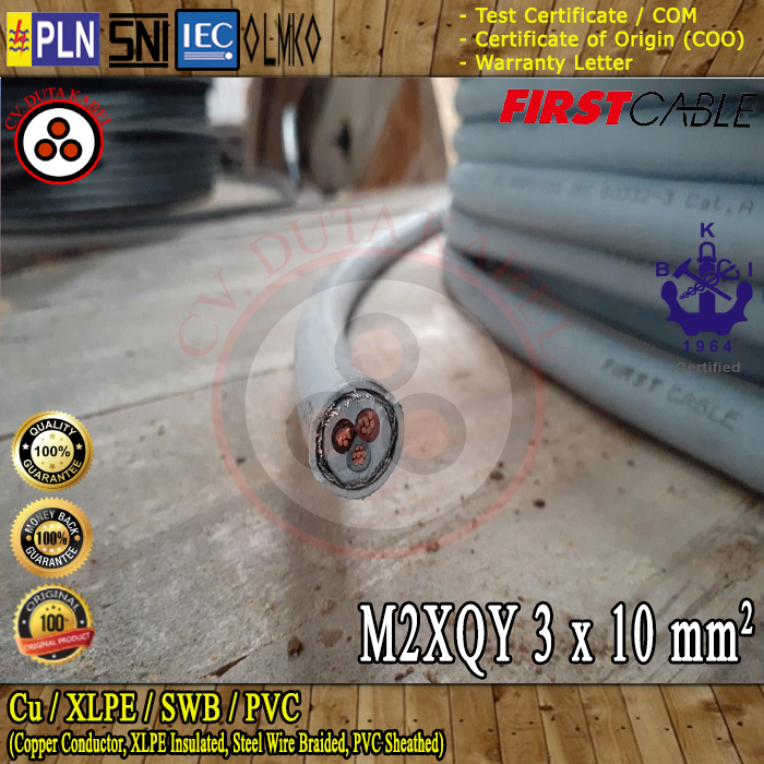 Jual Marine Cable - M2XQY 3x10 mm2 (Cu/XLPE/SWB/PVC) Grey / 3x10 mm2 mm ...
